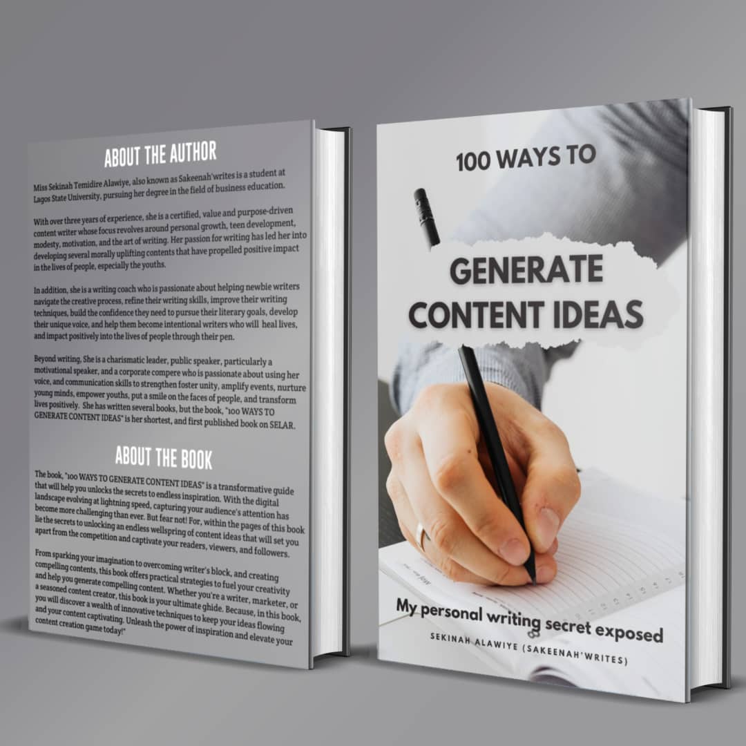 Get 100 WAYS TO GENERATE CONTENT IDEAS by Sekinah Alawiye (Coach ...