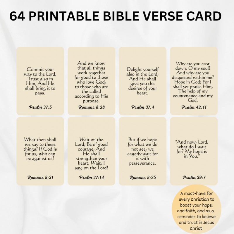 Buy 64 Bible verse cards- Prayer cards- Inspirational card ...