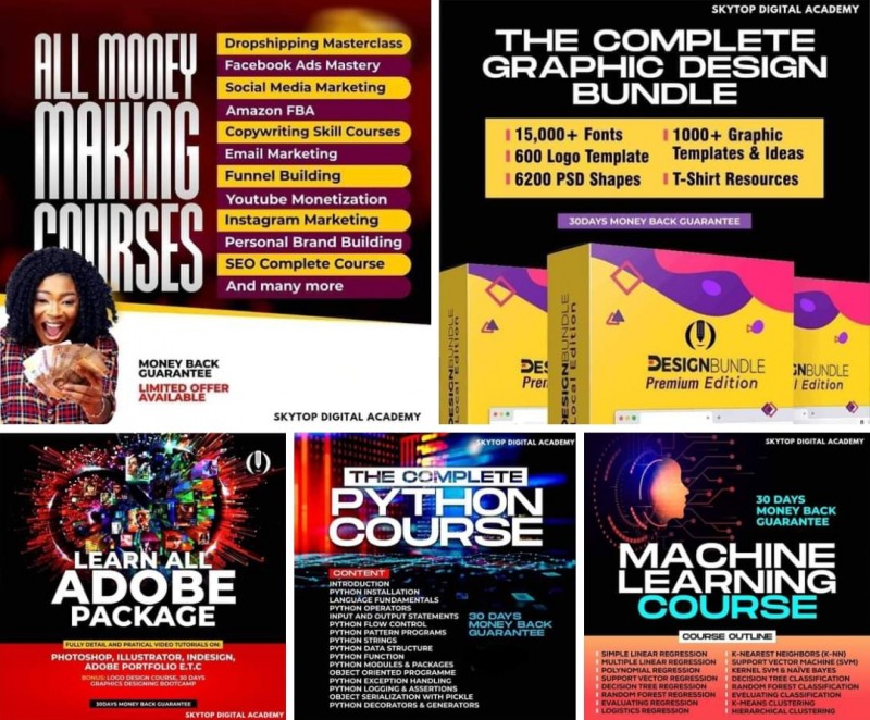 Buy MEGA BUNDLES by SkyTop Digital Academy 1 on Selar