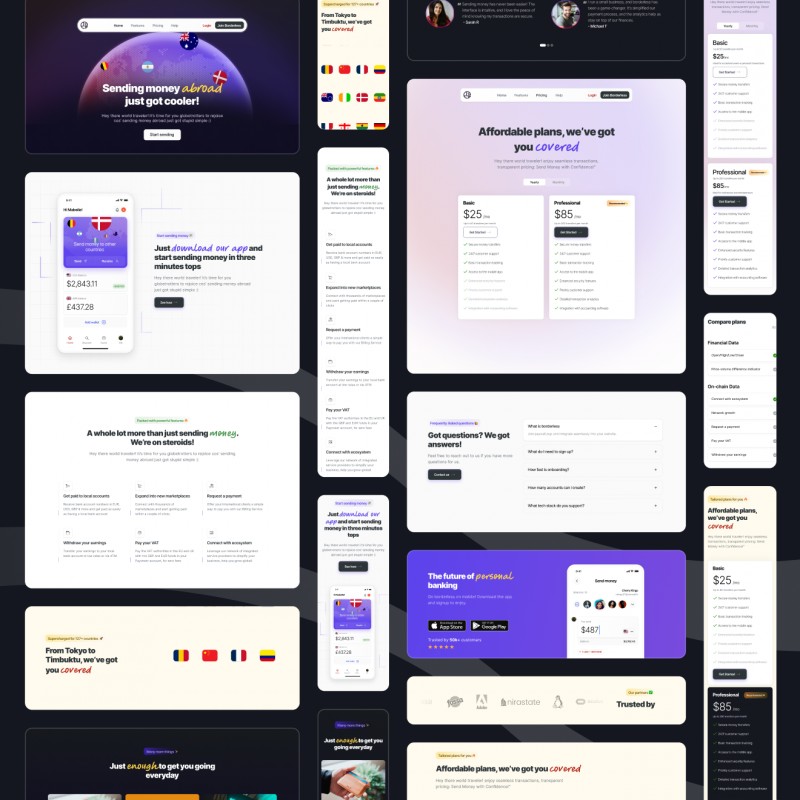 Buy Fintech Website UI Kit by Solomon Nwabuoku on Selar
