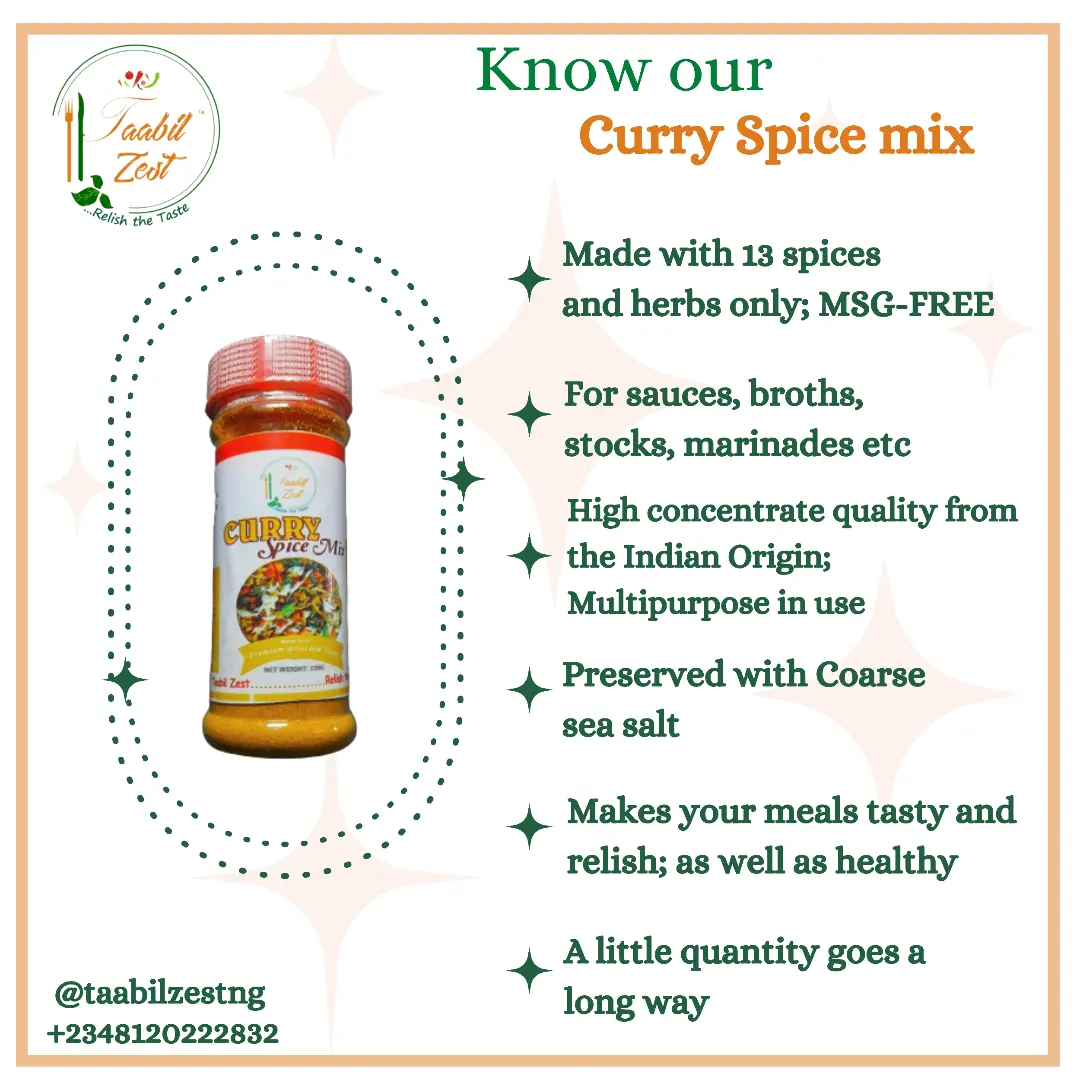 Buy Curry Spice Mix by Taabil Zest on Selar