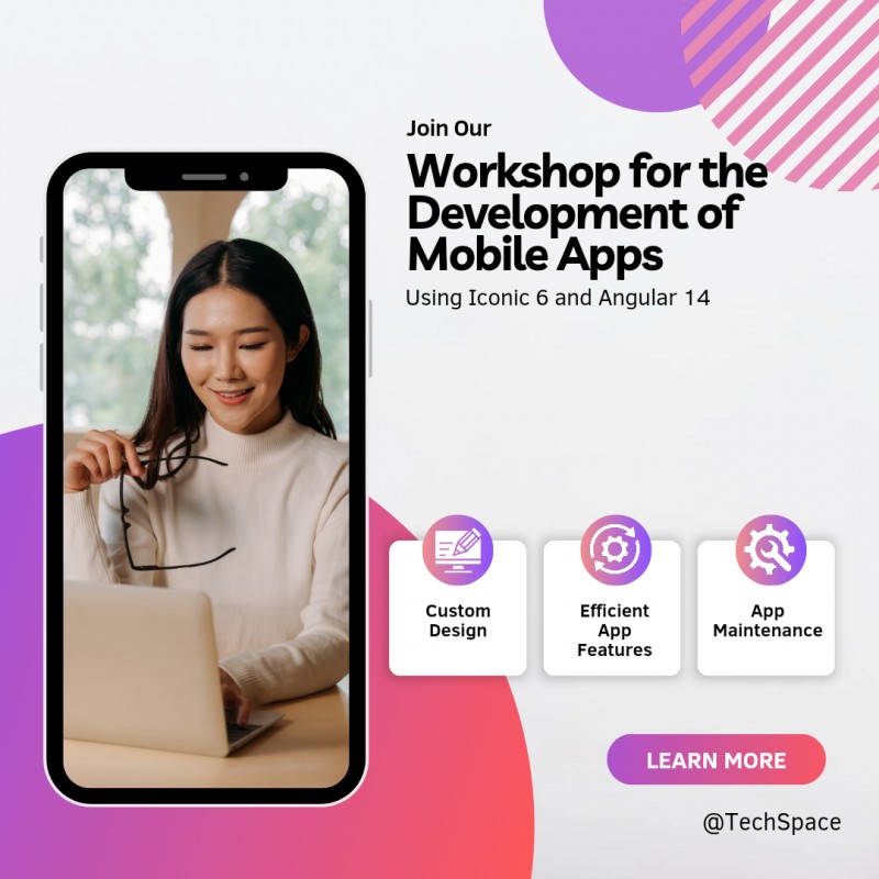 Buy Workshop for the Development of Mobile Apps using Iconic 6 and Angular 14 by TechSpace on Selar