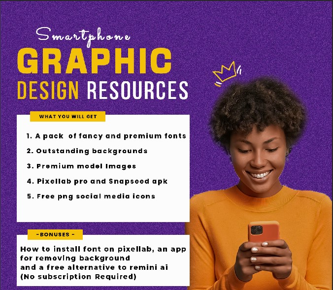 Buy Smartphone graphics design resources by Temitope Ayomikun on Selar