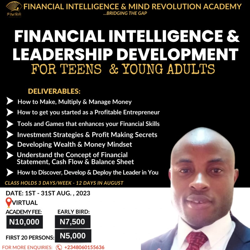 Buy FINANCIAL INTELLIGENCE AND LEADERSHIP DEVELOPMENT for Teens & Young ...