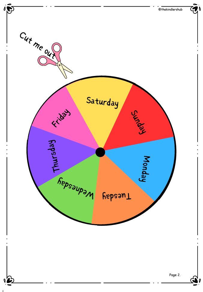 Get Days of the week wheel by The Kindlers Hub on Selar