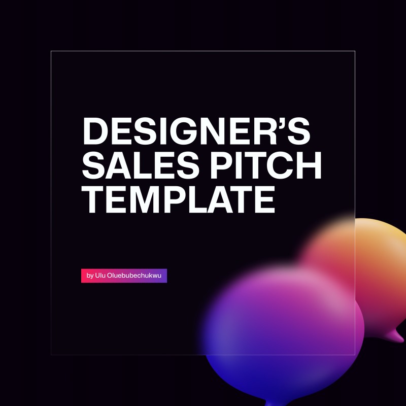 Buy Designer's Sales Pitch Template by Ulu Oluebubechukwu on Selar