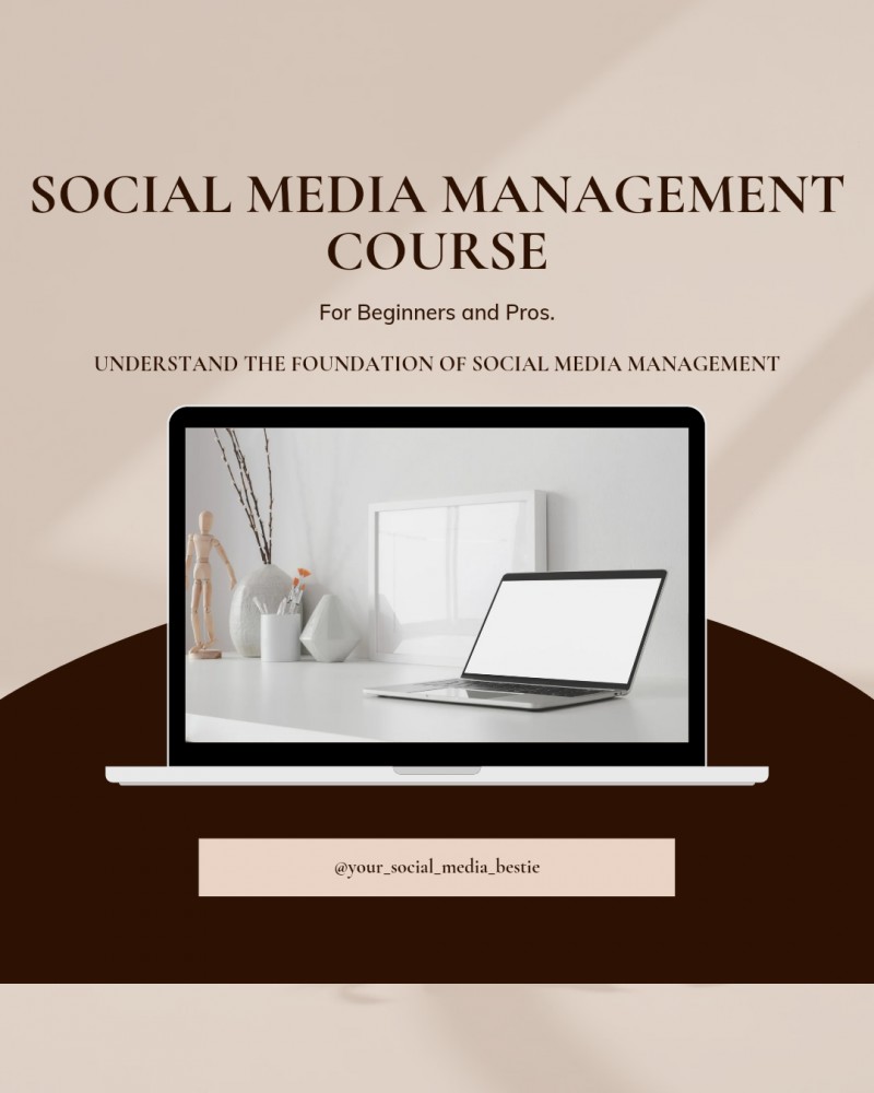 Buy Social media management course for beginners by your_social_media ...