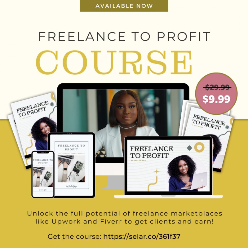 Buy Freelance to Profit Course by Esther Adebayo on Selar