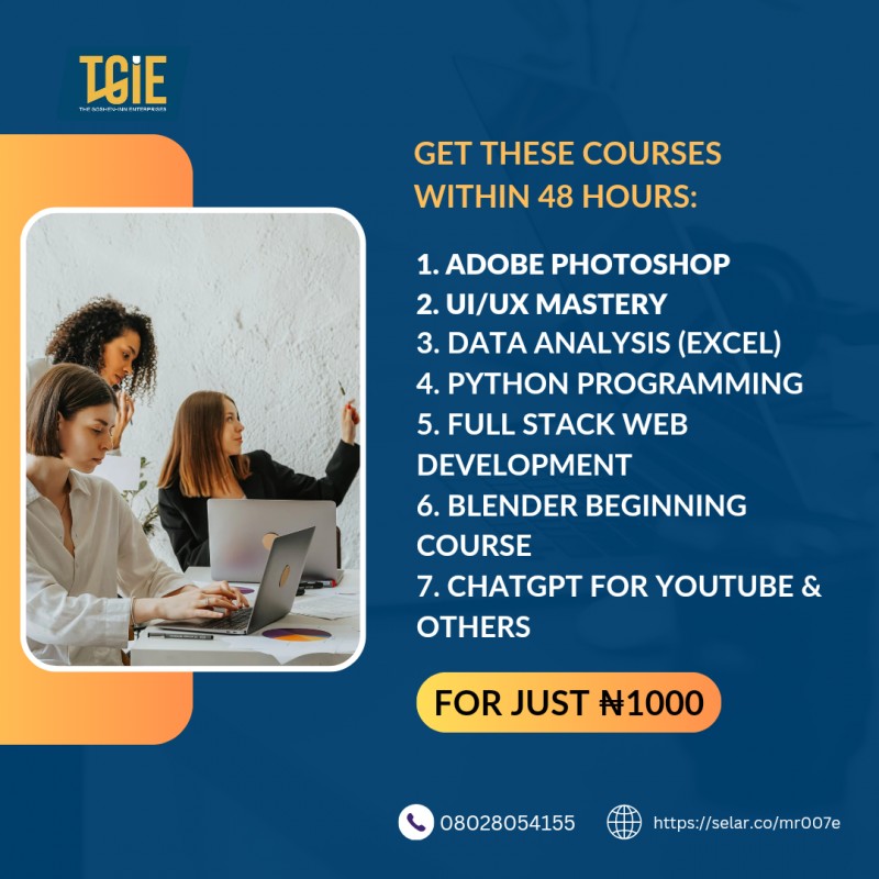 Buy Get these 8 powerful courses at a discount by The Goshen-Inn Enterprises on Selar