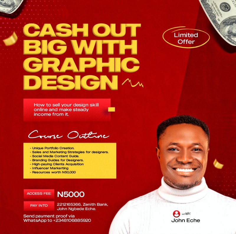 Buy Cash Out Big With Graphic Design by John Eche on Selar.co