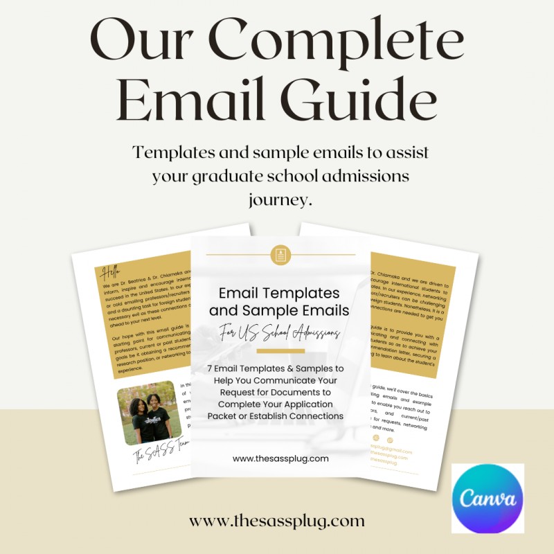 Buy Email Templates and Sample Emails for US School Admission by Savvy ...