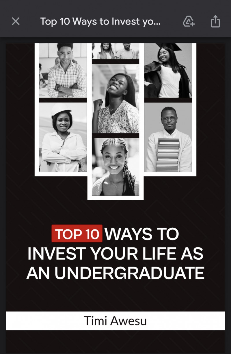 Buy TOP 10 WAYS TO INVEST YOUR LIFE AS AN UNDERGRADUATE by Timi Awesu ...