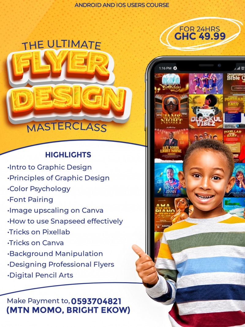 Buy THE ULTIMATE FLYER DESIGN MASTERCLASS by Toba Arts on Selar