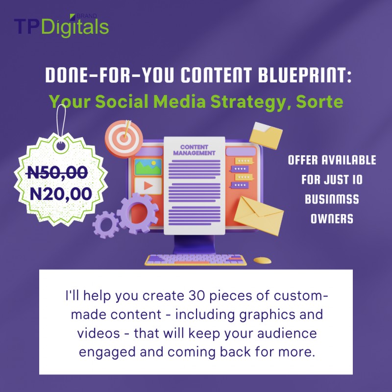 Buy Done-for-You Content Blueprint: Your Social Media Strategy by Tope ...