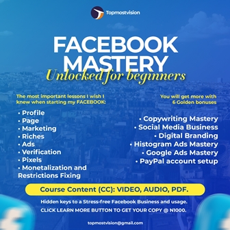 Buy FACEBOOK MASTERY UNLOCKED by TOPMOSTVISION ARENA on Selar