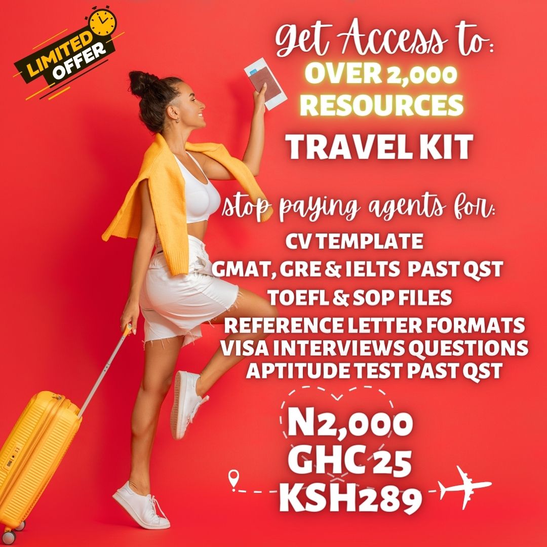 Buy Travel Kit: Get Access to Over 2,000 Documents TOEFL, SOP, GMAT ...