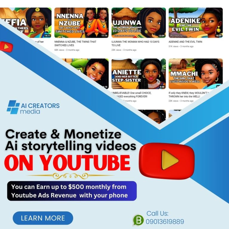 Buy Youtube AI storytelling masterclass to $500 per month by Samuel ...