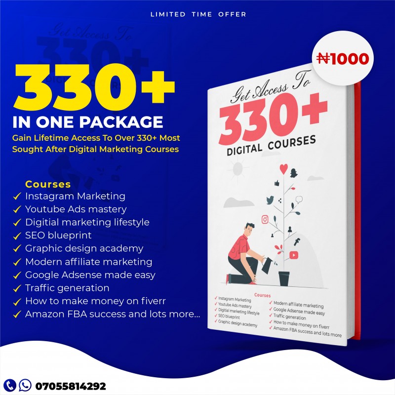 Buy 330+ IN ONE PACKAGE DIGITAL COURSES by on Selar