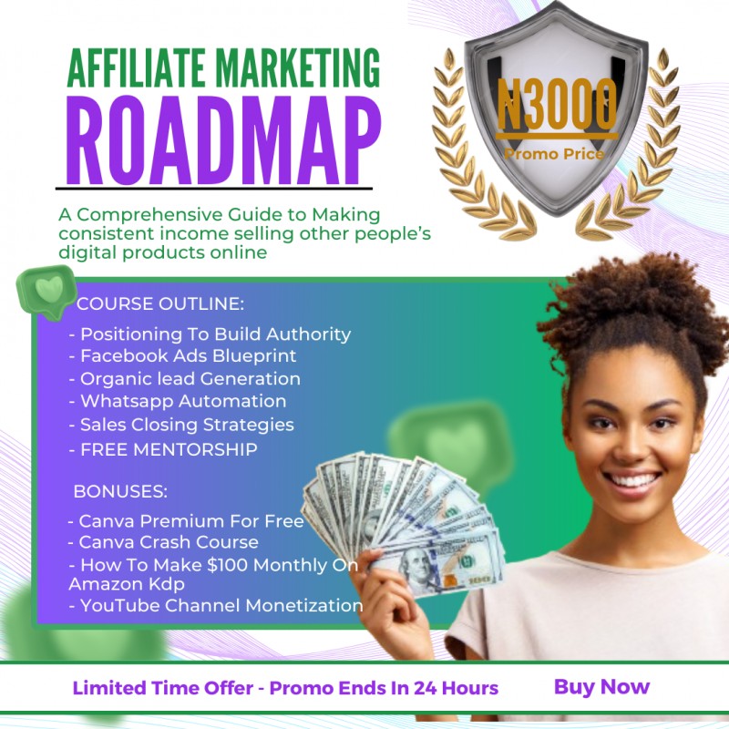 Buy Affiliate Marketing Roadmap by Victor chima ugwuanyi on Selar