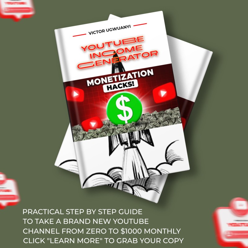 Buy YOUTUBE INCOME GENERATOR by Victor chima ugwuanyi on Selar