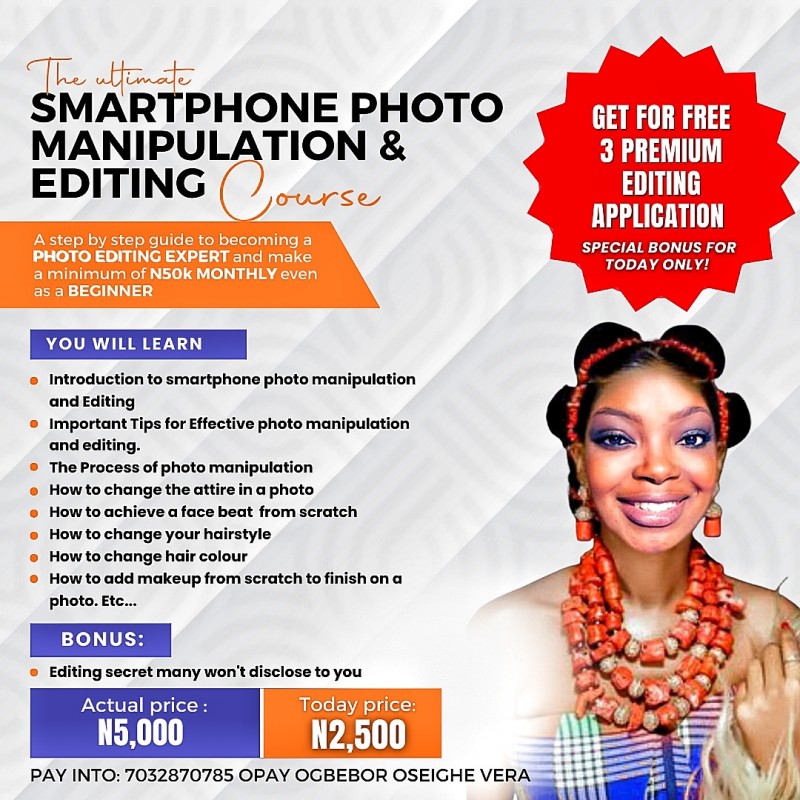 Buy Smartphone photo manipulation and Editing course by Grow With Vee ...