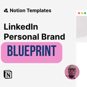 Buy Linkedin Personal Branding BluePrint Notion Template by Victor Rwegasira on Selar