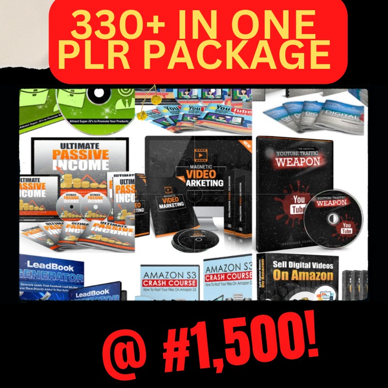 Buy 330+ PLR PACKAGE by WELLS OF SOLUTION ENTERPRISES on Selar