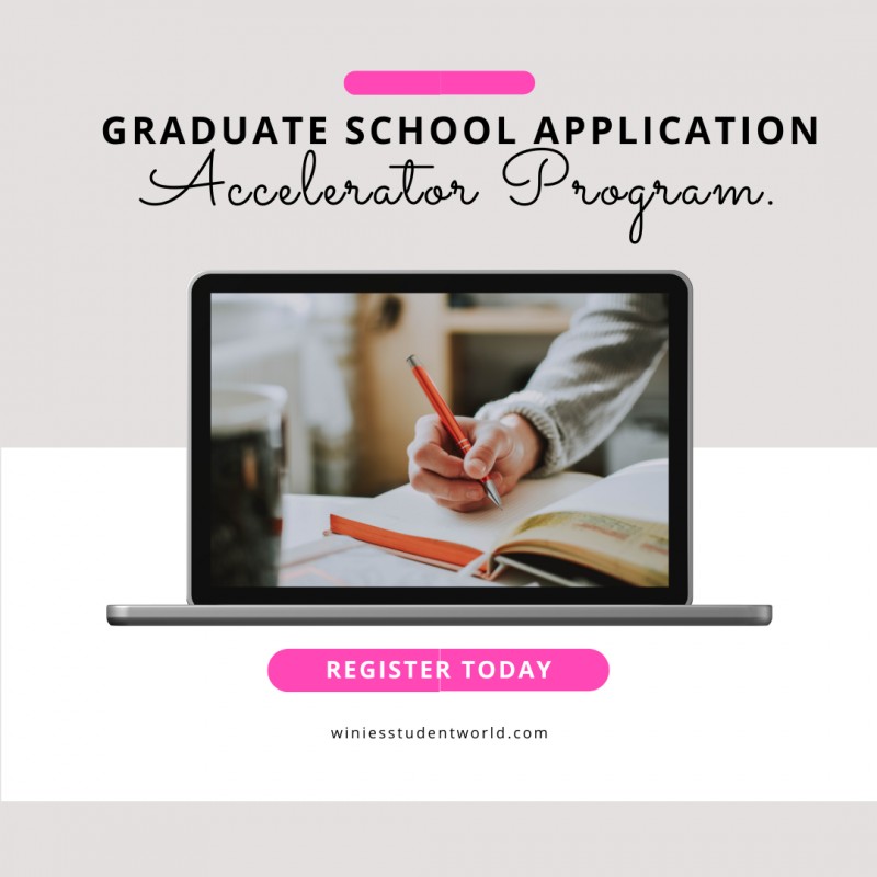Buy Graduate School Application Accelerator Program. by Winie's Student ...