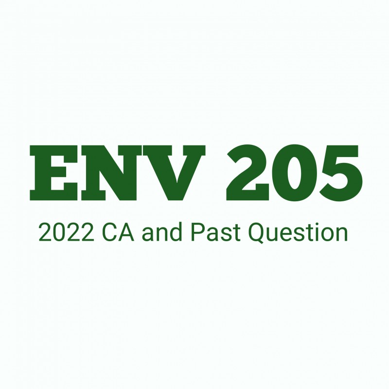 Get ENV 205 2022 PAST QUESTION AND ANSWER by Students Book and Tech ...