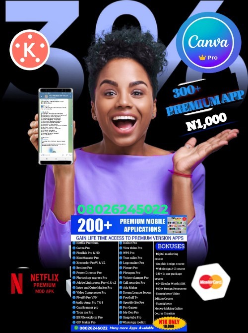 Buy 500+ Premium apps and Softwares by YJ TECH SUPPORT on Selar