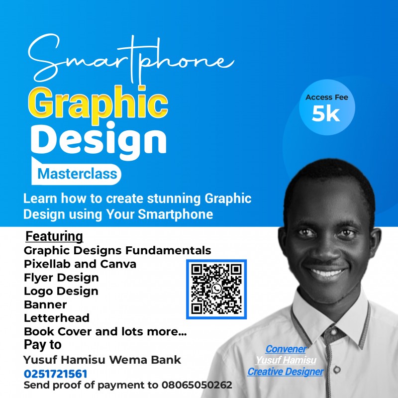 Buy Smartphone Graphic Design Masterclass by Yusuf Hamisu on Selar