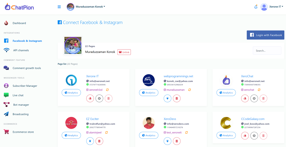 Buy ChatPion - Facebook & Instagram Chatbot,eCommerce,SMS/Email & Social Media Marketing ...