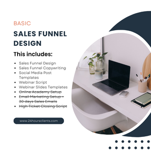 Buy Sales Funnel Design (Basic Package) by 24 Hours Clients on Selar