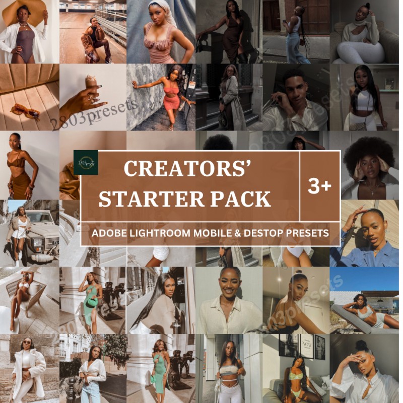 Buy CREATORS' STARTER PACK ( 4 Bundles Presets ) by 2803PRESETS on Selar