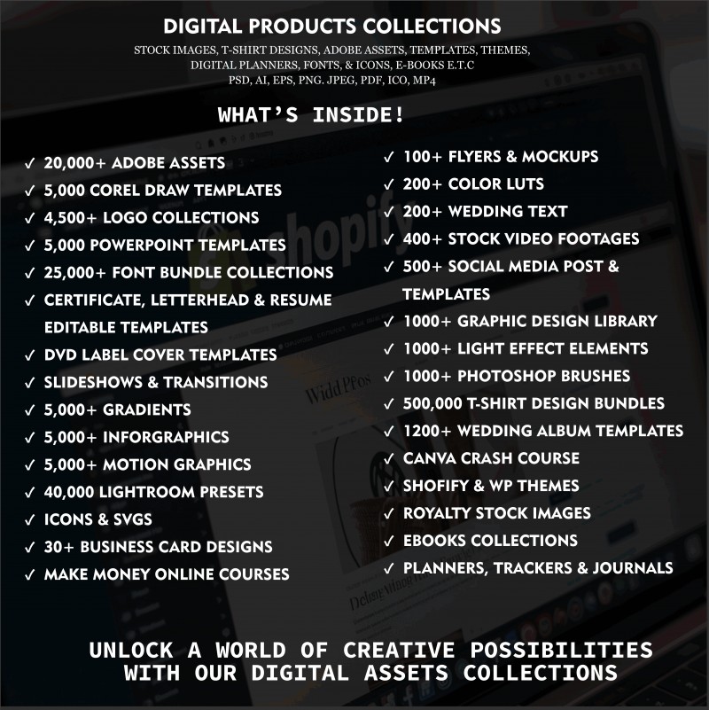 Buy ALL IN ONE DIGITAL PRODUCTS COLLECTIONS by 5k Graphic Studio on ...