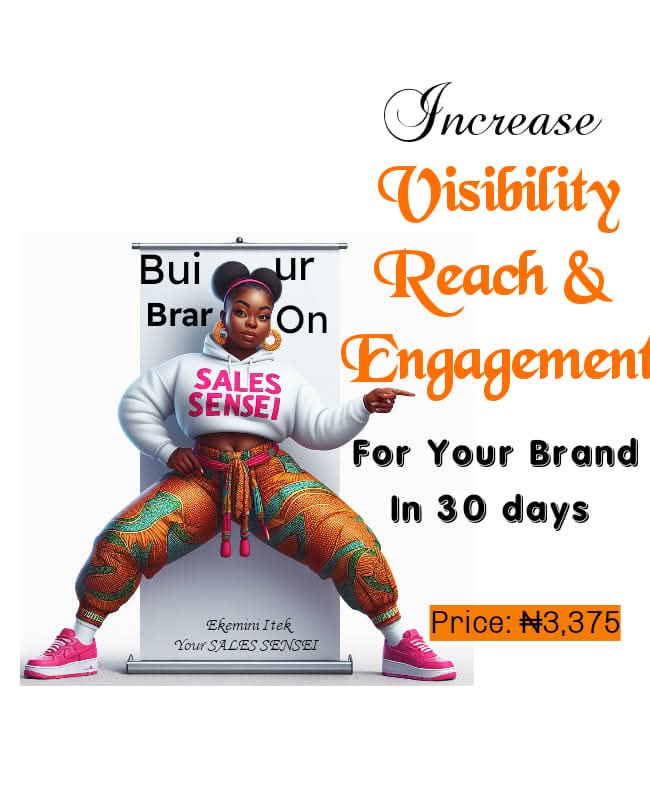 Buy Increase VISIBILITY, REACH AND ENGAGEMENT For Your Brand In 30 Days by on Selar