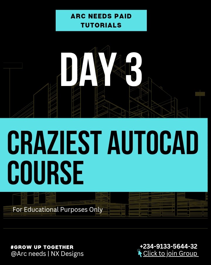 Buy DAY 3 AUTOCAD by ARC/NEEDS on Selar