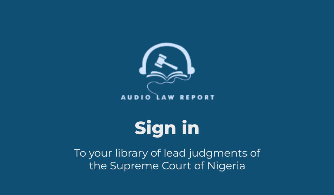 AUDIO LAW REPORT on Selar