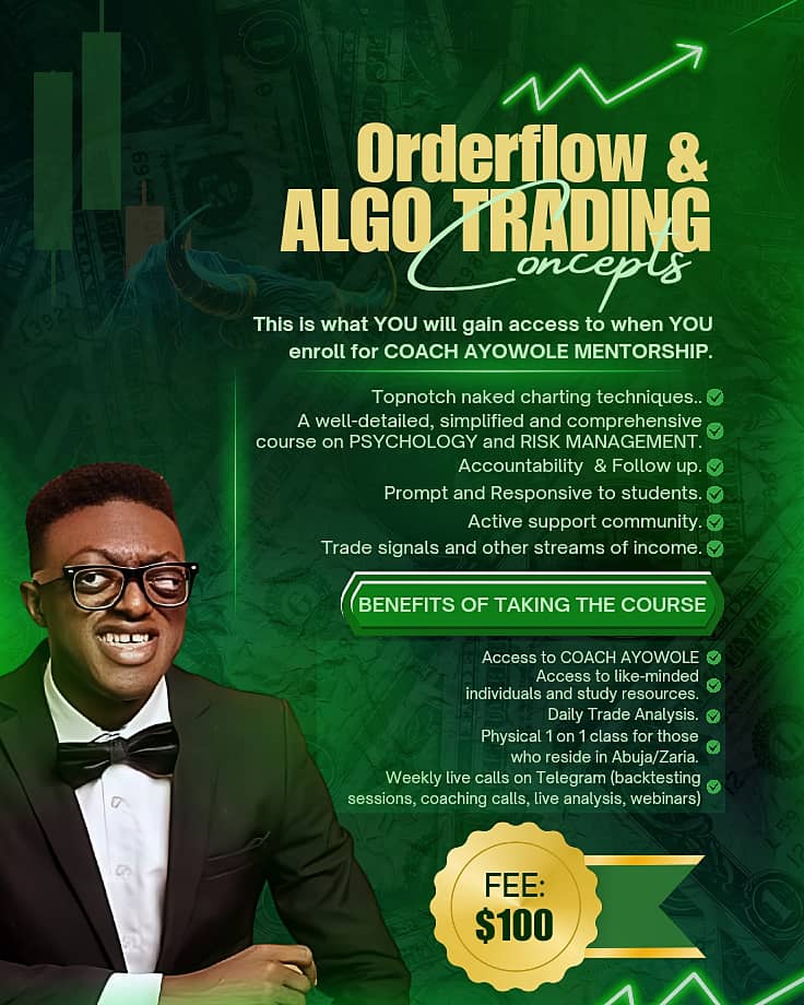 Buy ORDERFLOW AND ALGO TRADING CONCEPT by AYOWOLE AMPITAN on Selar