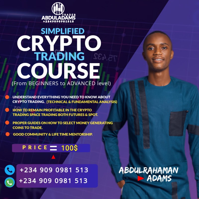 Buy SIMPLIFIED CRYPTO TRADING COURSE by ABDULRAHAMAN ADAMS on Selar
