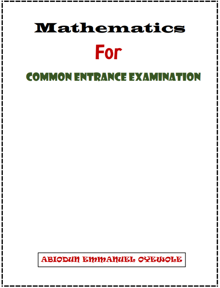 Buy Mathematics for Common Entrance Examination by Abiodun Emmanuel ...