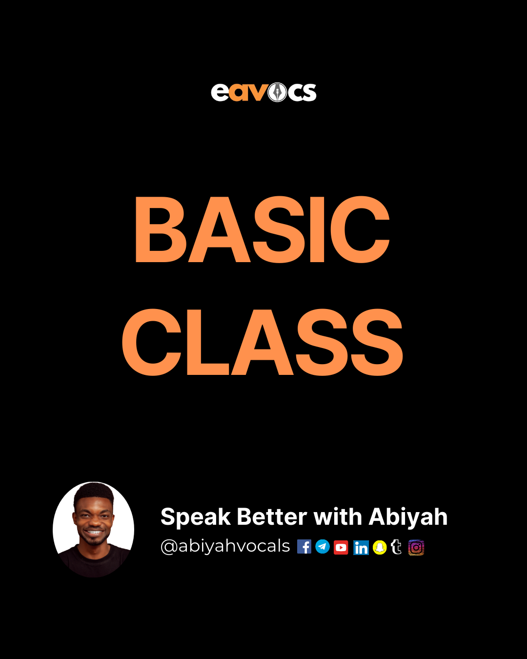 Buy SPEAK BETTER WITH ABIYAH - BASIC CLASS by Abia Ime Akan on Selar