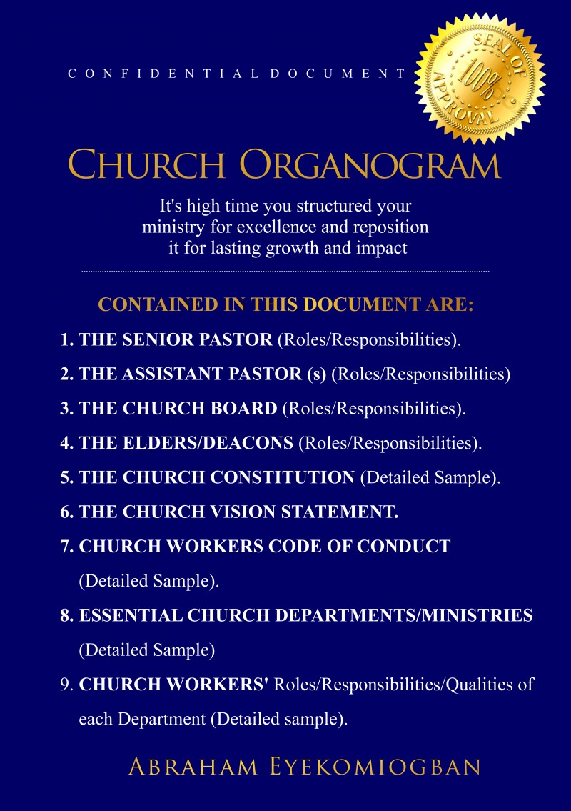 Buy CHURCH ORGANOGRAM by Abraham Eyekomiogban on Selar