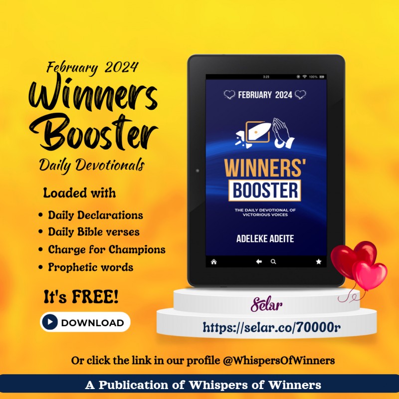 Get Winners Booster Daily Devotional February 2024 Edition by Adeleke Adeite on Selar