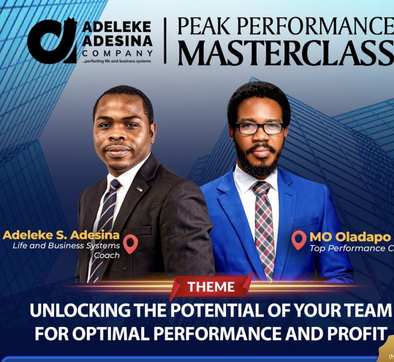 Buy PEAK PERFORMANCE MASTERCLASS by Adeleke Adesina on Selar