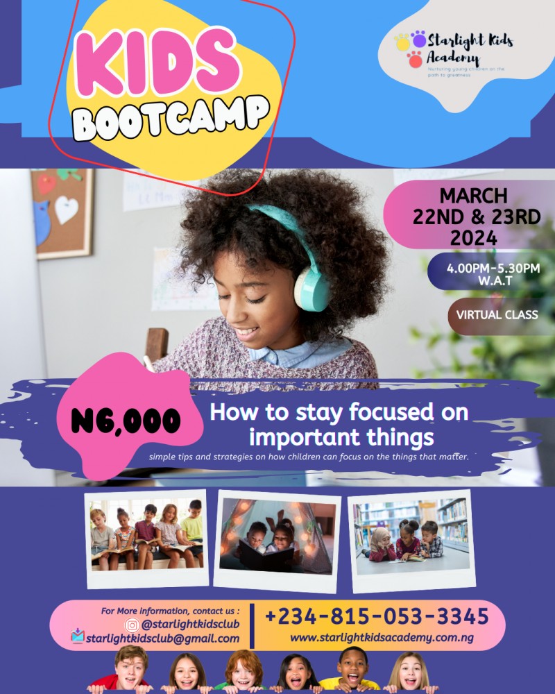 Buy Starlight's Mentorship Bootcamp for Children by Adunola Shotonade on Selar