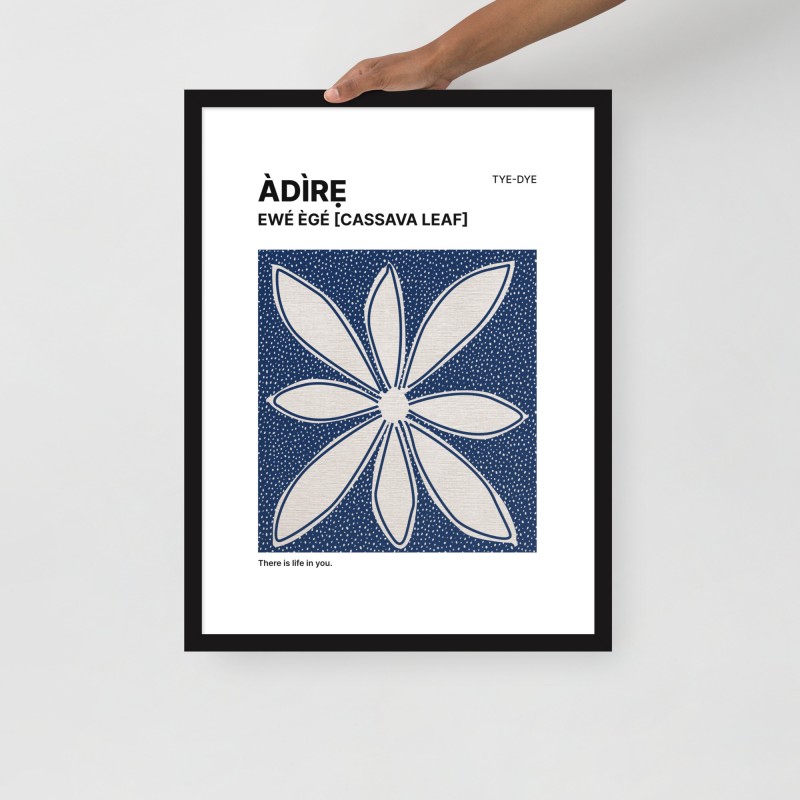 Get Adire: Ewe Ege (Cassava Leaf) by African Wall Art Prints on Selar
