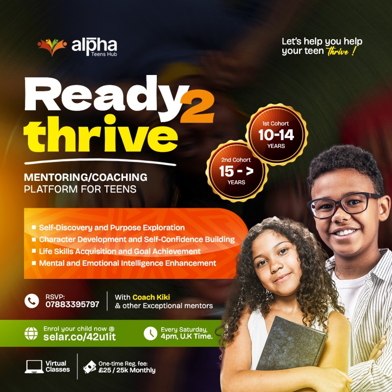 Buy Ready2Thrive Mentoring and Coaching Program by Alpha Teens Hub on Selar