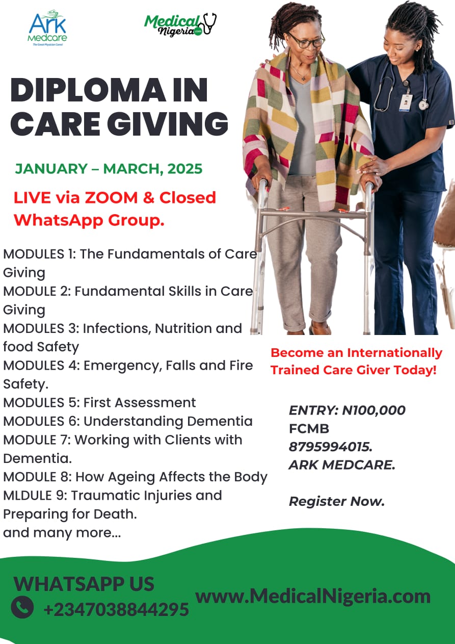 Buy DIPLOMA IN CARE GIVING (JANUARY - MARCH 2025 BATCH) by Eniola ...