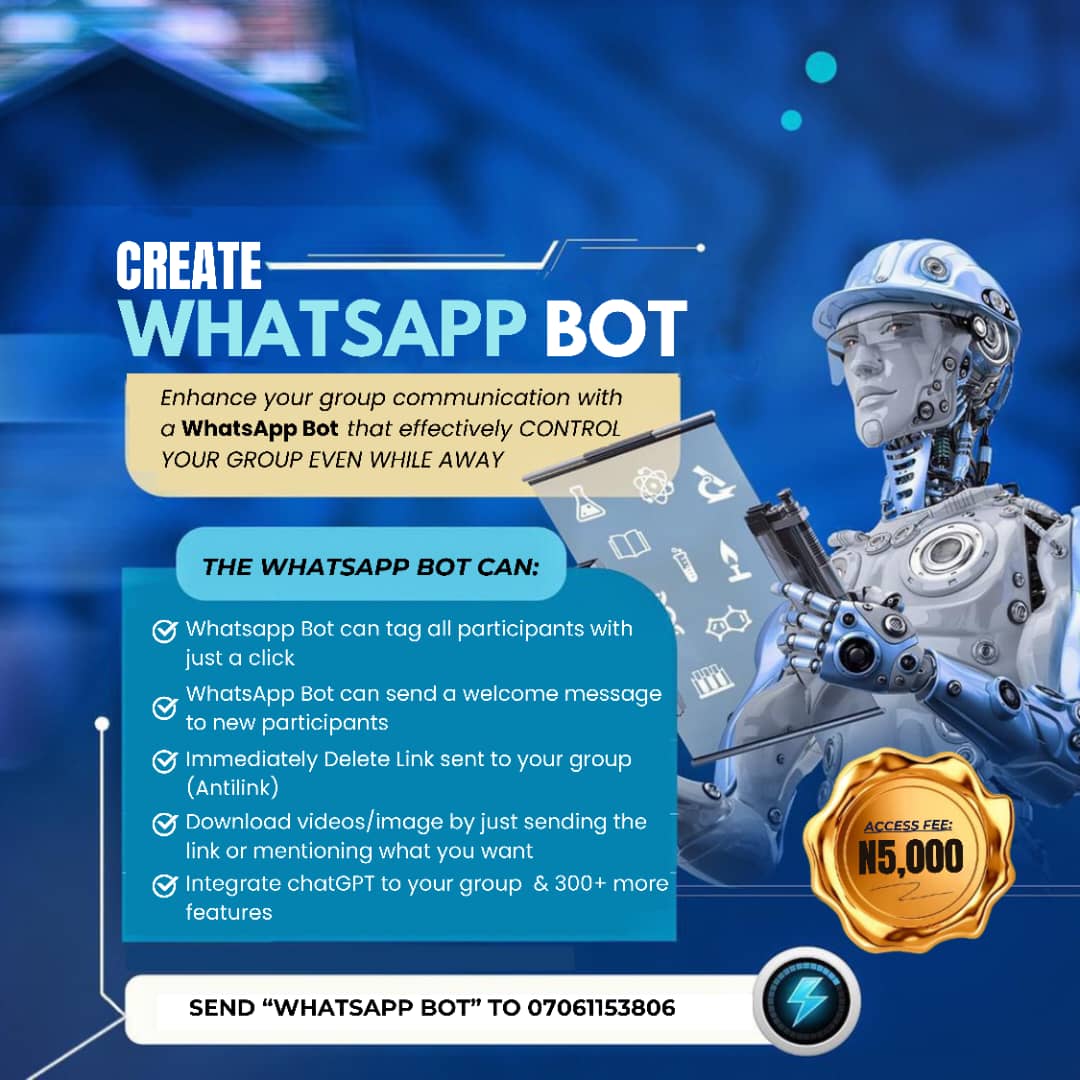Buy WHATSAPP BOT CREATION MASTERCLASS by Samuel Adesola on Selar